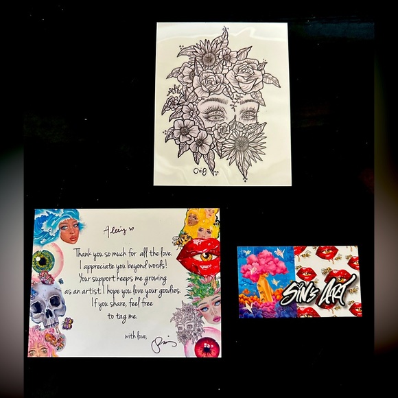 Sincerely.Art | Makeup | Sincerelyart Temporary Tattoo | Poshmark